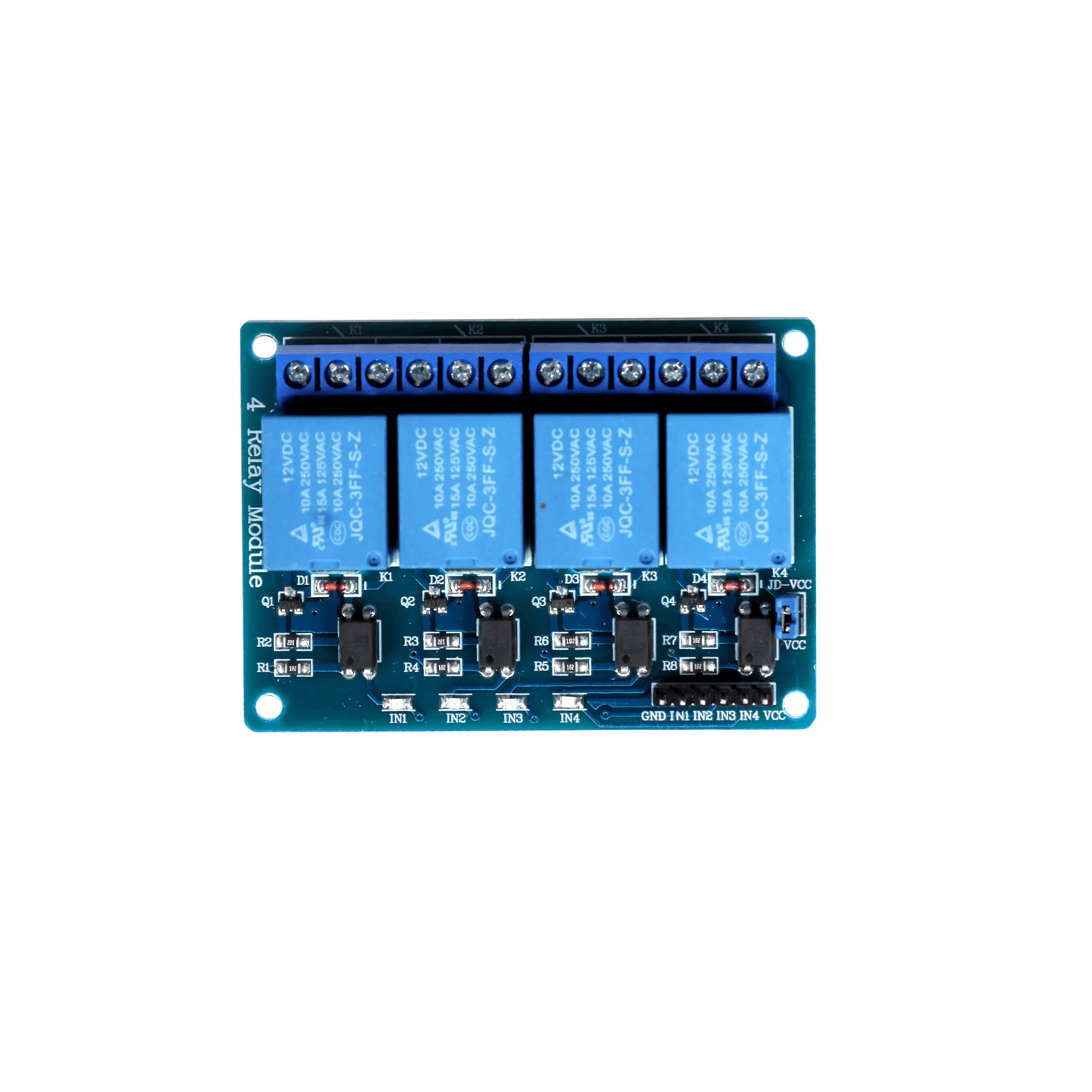 4 Channel Isolated 5V 10A Relay Module by Anu Electronics